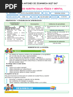 1° E7 S3 Sesion D1 PS Proponemos Recomendaciones para Cuidar La Salud | PDF | Evaluación ...