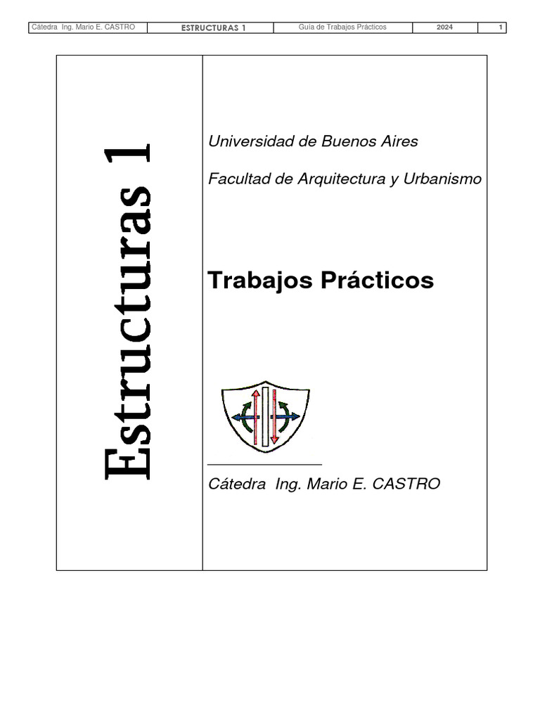 E1 2024 Guia de TPs Publicado | PDF | Viga (Estructura) | Doblar