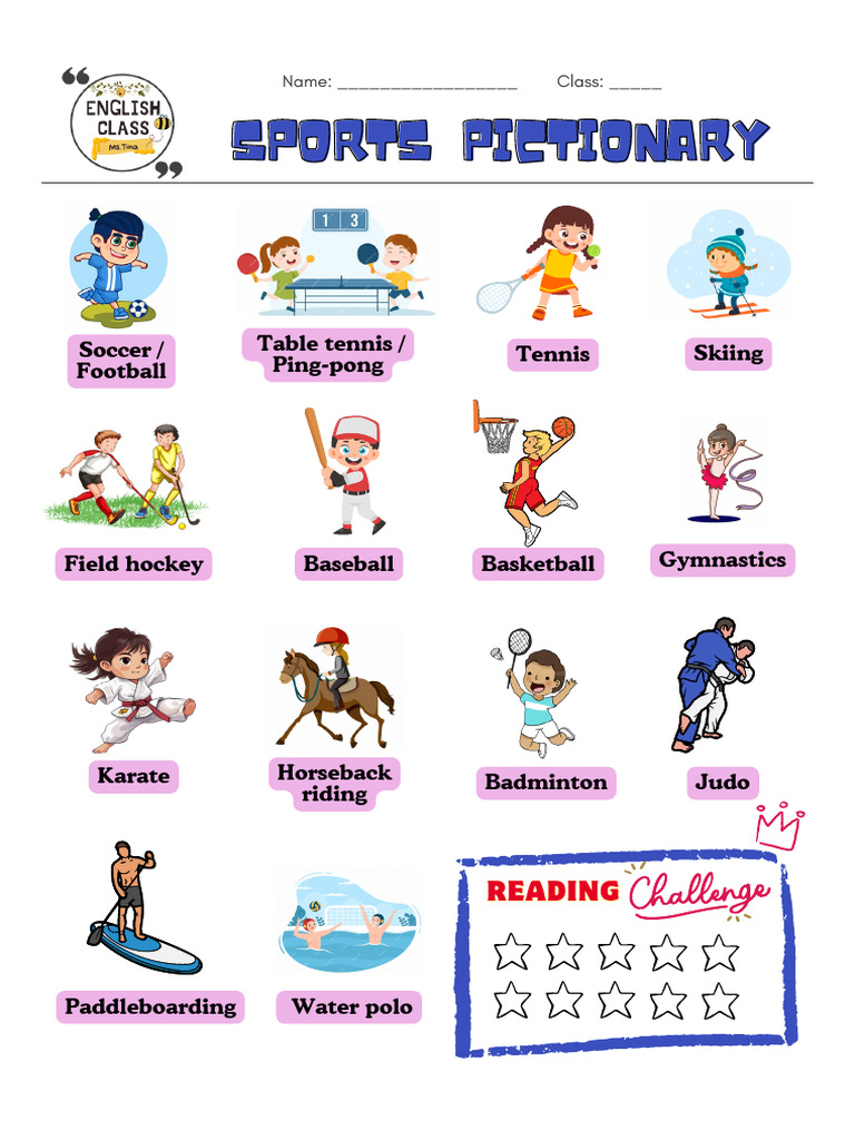 Sports Pictionary | PDF