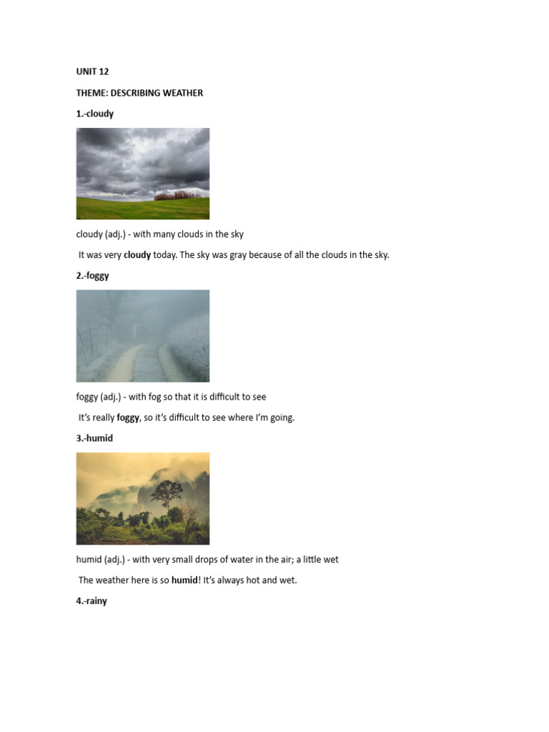 Unit 12 | PDF | Storms | Rain