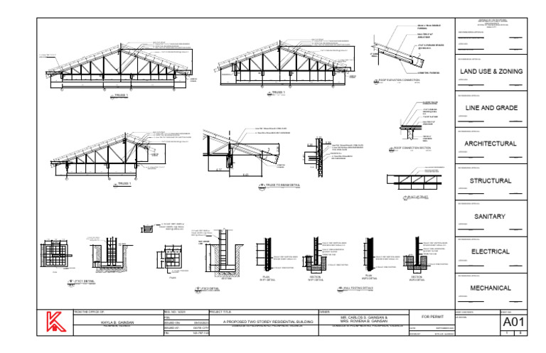 Roof and Struc Details | PDF | Structural Engineering | Architectural Elements