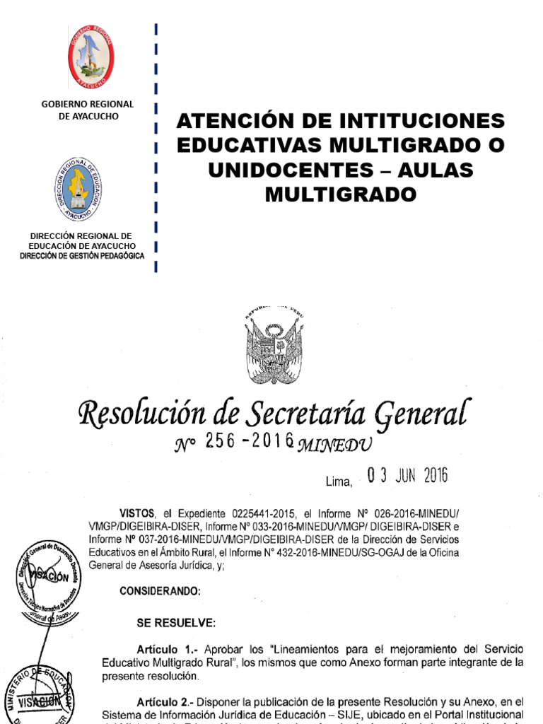 Atención Multigrado | PDF | Salón de clases | Maestros