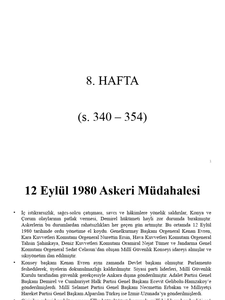 Hafta 8 | PDF