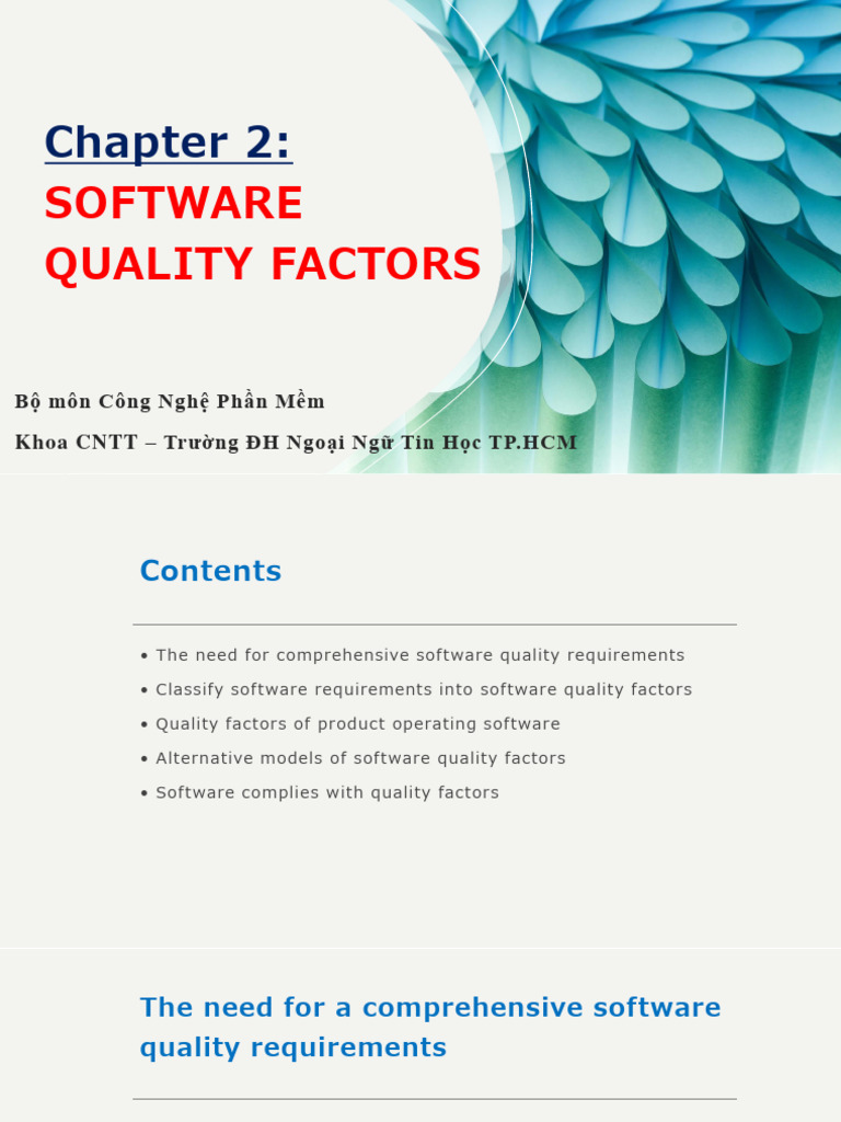 Chapter 2 | Download Free PDF | Software Quality | Reliability Engineering