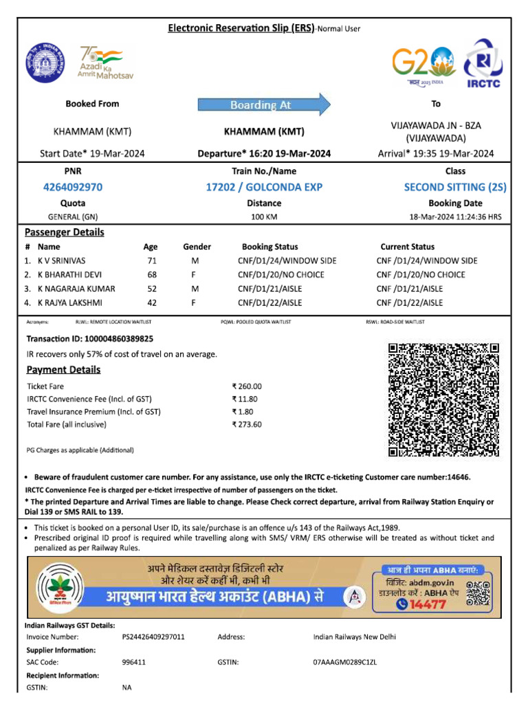 KMT to BZA Ticket | PDF