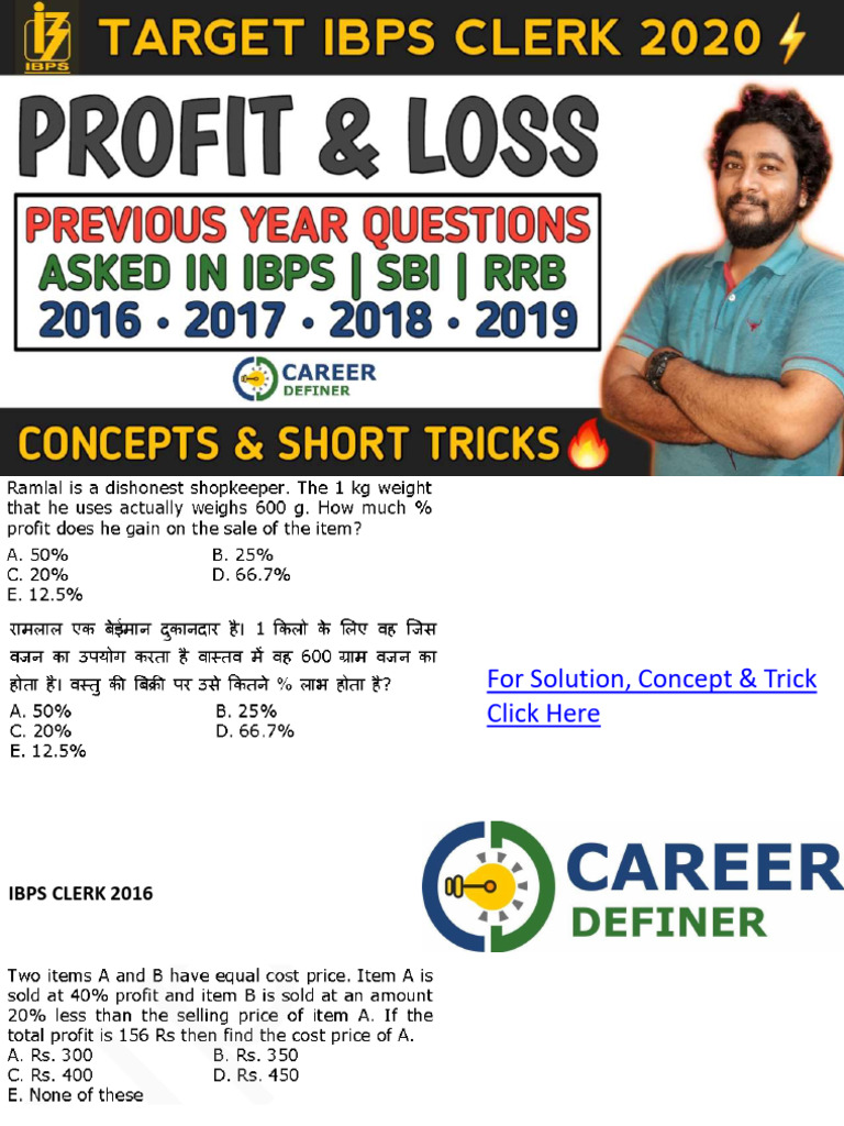 Profit and Loss Previous Years | PDF