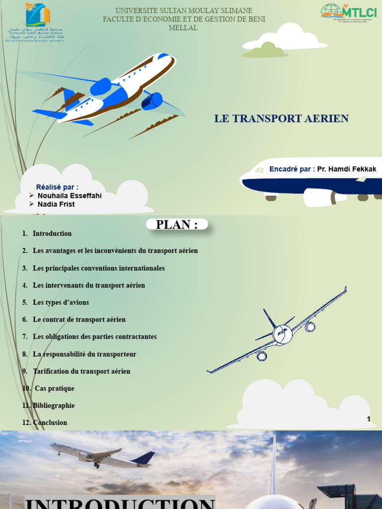 Avantages et enjeux du transport aérien | PDF | Transport