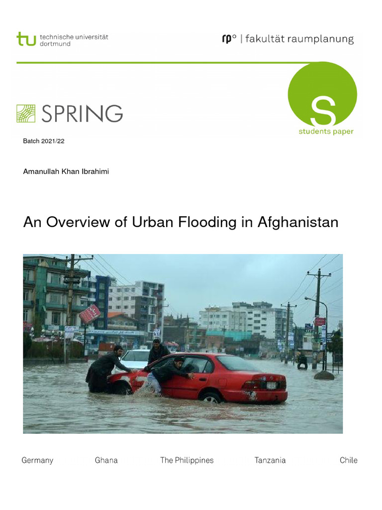 Urban Flooding Challenges in Afghanistan | PDF | Flood | Natural Disasters