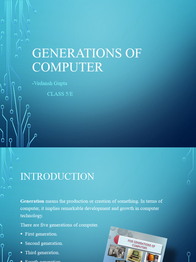 Generations of Computer | PDF