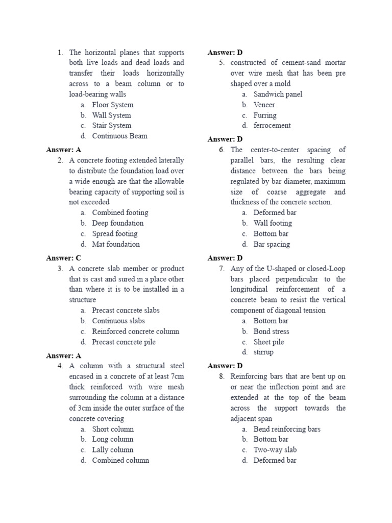 JOSON - Joshua C. - 5AR-1 - Assignment No. 4 - BT 3 - Compre 2 | PDF | Deep Foundation ...
