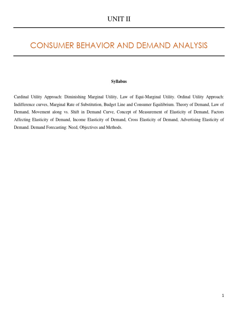 Demand (Part 1) | PDF | Utility | Demand