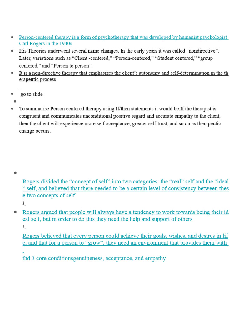 Carl Rogers Group 5 | PDF | Psychotherapy | Empathy