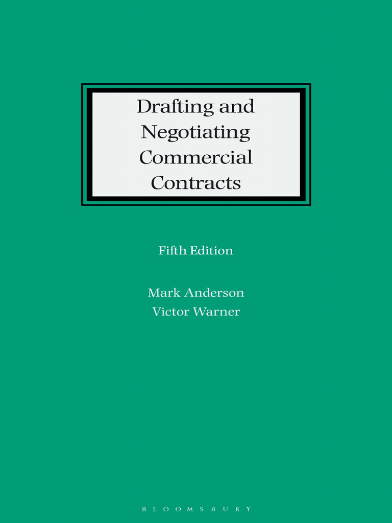 Drafting And Negotiating Commercial Contracts Pdf Breach Of