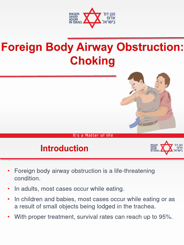 Foreign Body Airway Obstruction Treatment Guide | PDF | Cardiopulmonary ...