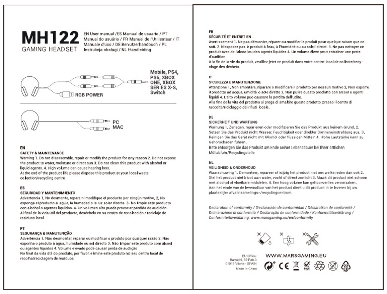 Mh122 Manual | PDF
