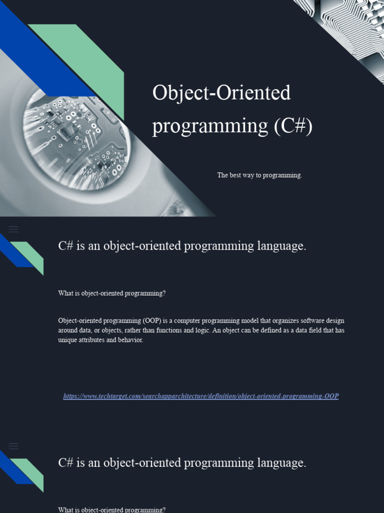 Traning Basic Concepts | PDF | Object Oriented Programming | Class (Computer Programming)