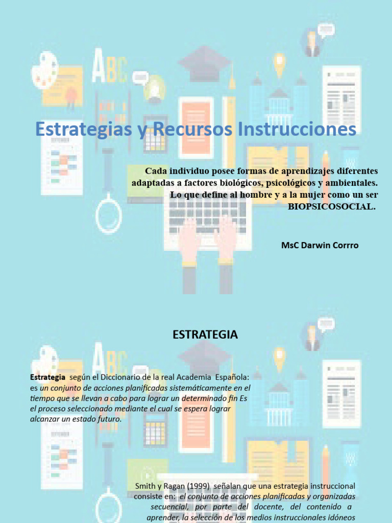 Clase 1 Estrategias Instruccionales. | PDF | Aprendizaje | Enseñando