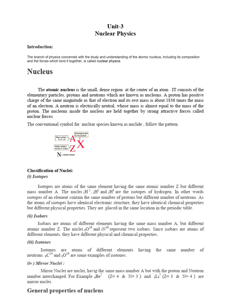 Phy 3 | PDF | Atomic Nucleus | Isotope