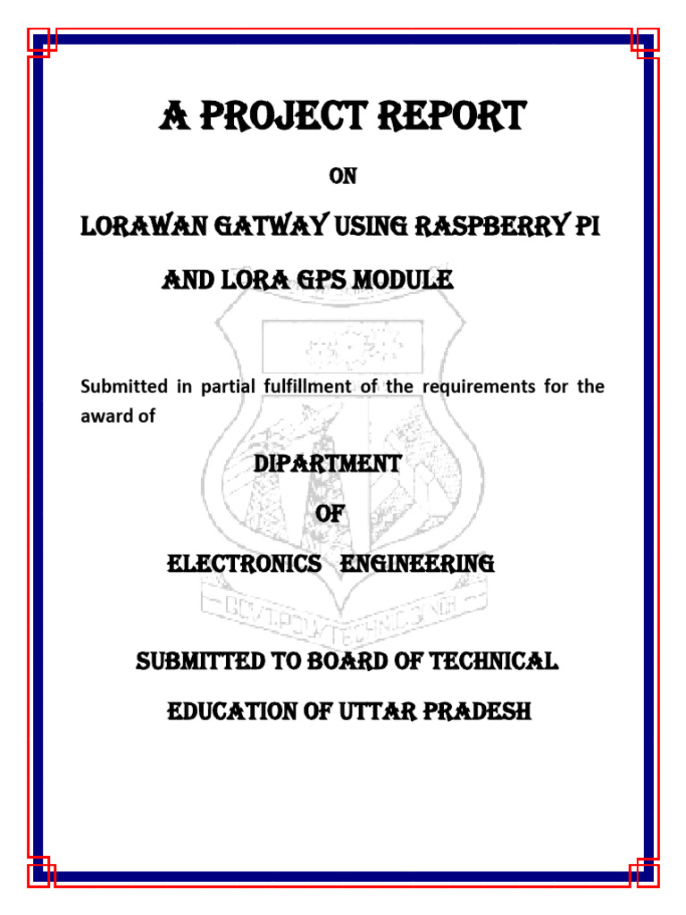 Lorawan Gateway Project Report | PDF | Ethernet | Computer Engineering