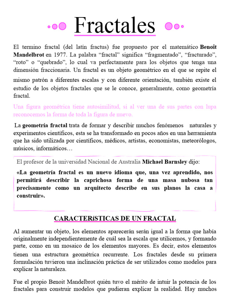 Fractal | PDF | Fractal | Dimensión