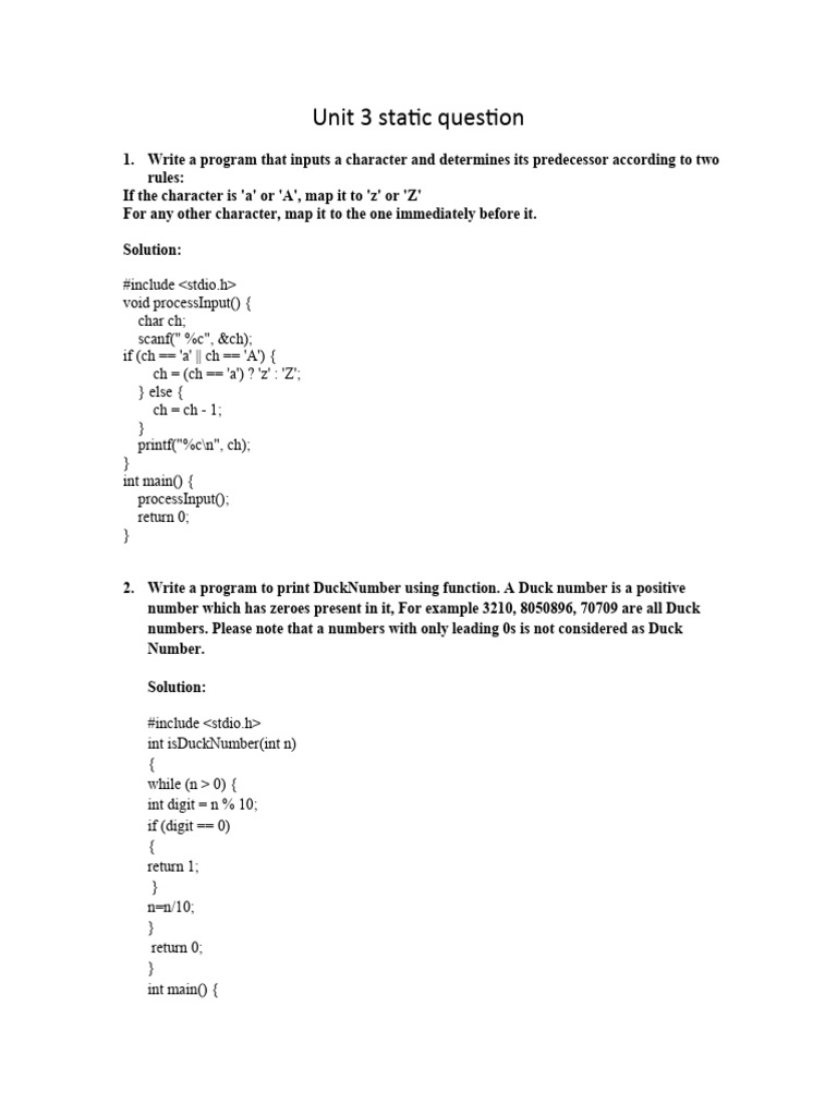 Unit 3 Static Question | PDF | Software Engineering | Computer Science