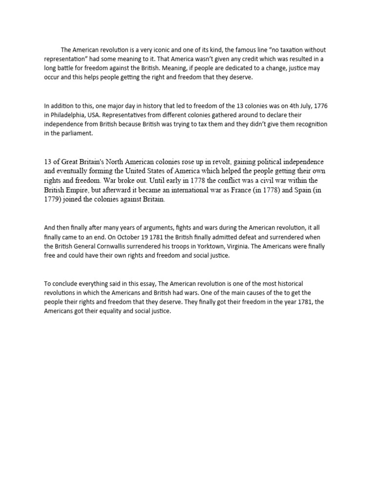 American Revolution | PDF | History