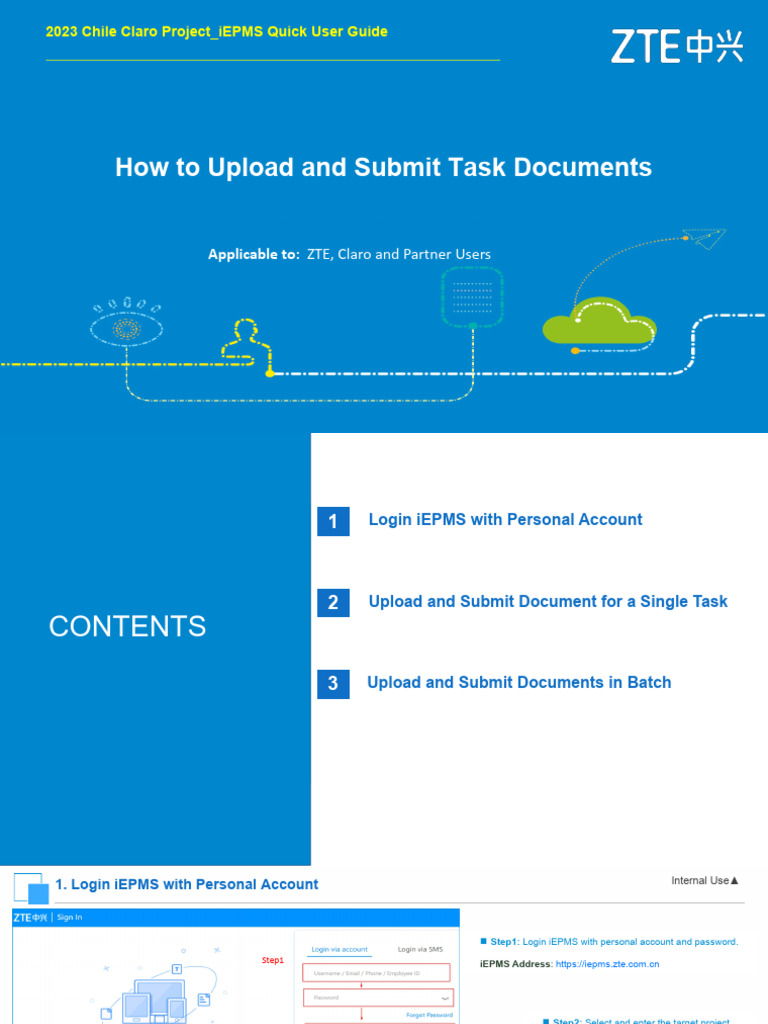 05 iEPMS Quick User Guide - How To Upload and Submit Task Document | PDF | Button (Computing ...
