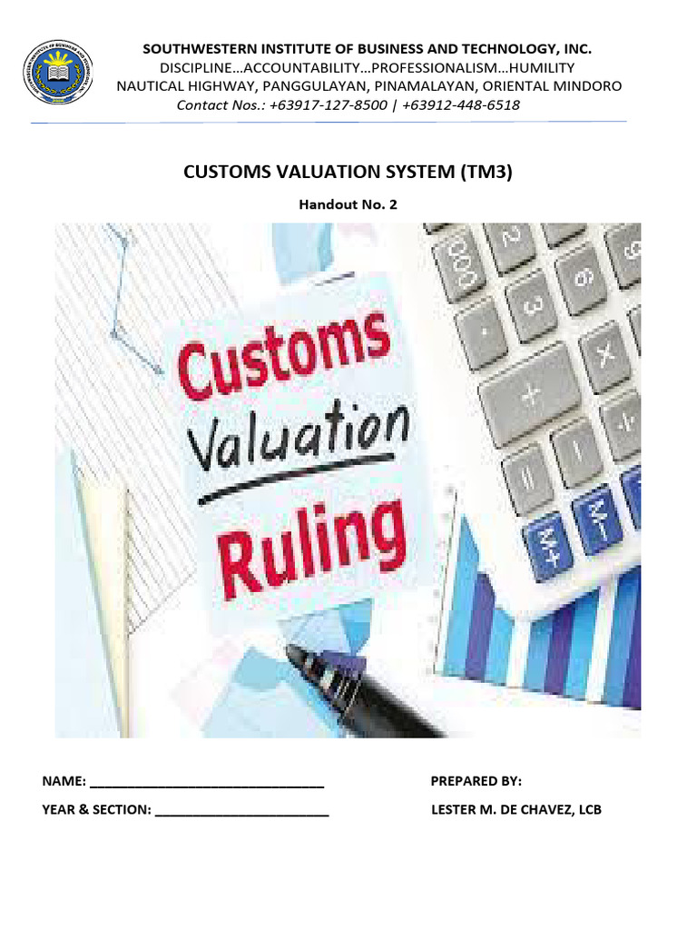 TM3-Handout-2 (1) | PDF | Sales | Prices