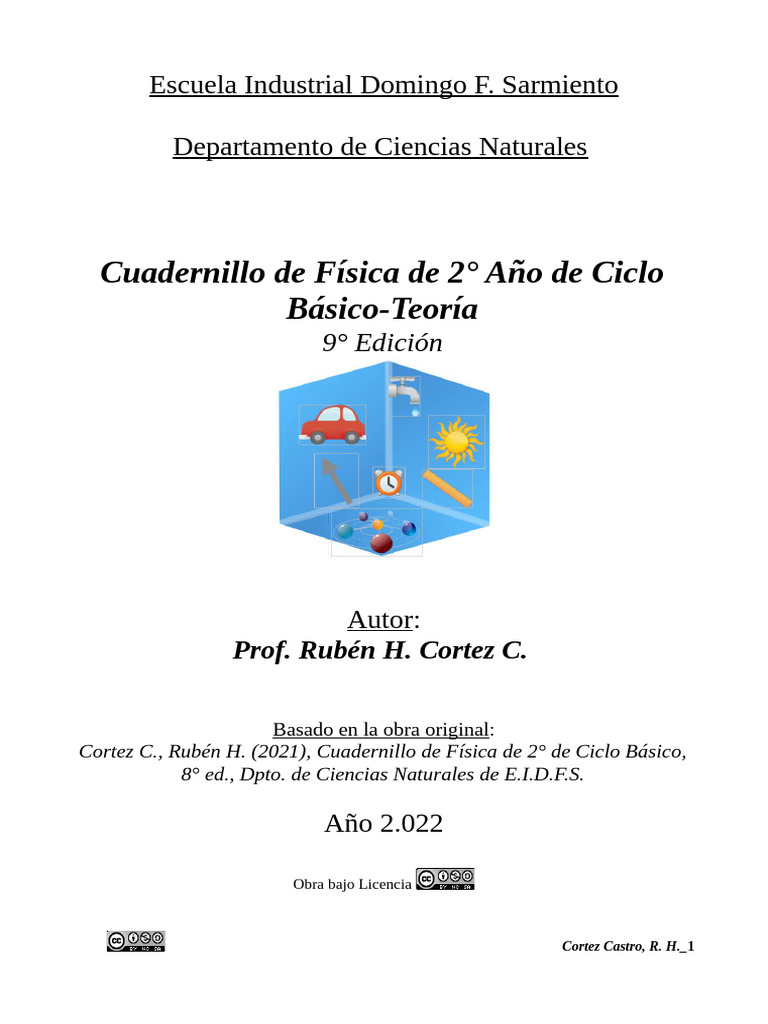Cuadernillo 2do 2022-Teoria | PDF | Fuerza | Interacción fundamental