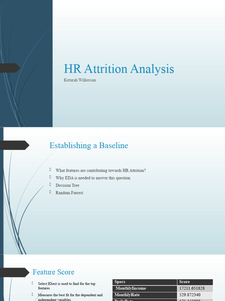 HR Attrition Analysis Report | PDF | Machine Learning | Learning