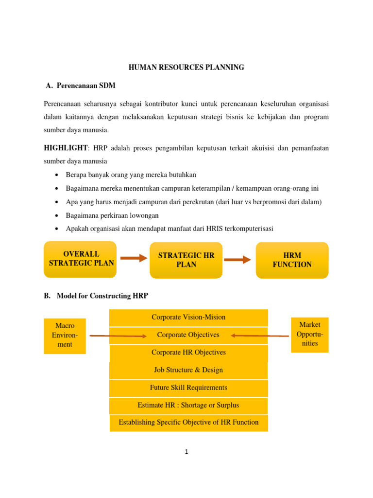 Strategi Perencanaan SDM | PDF
