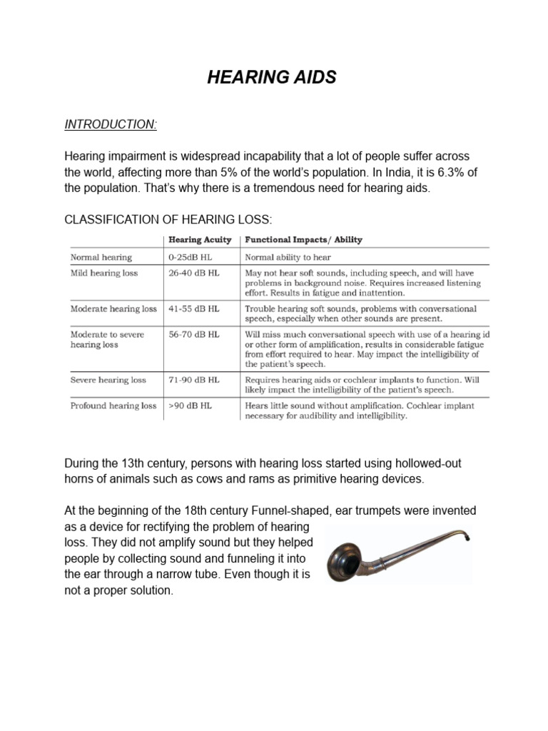 Hearing Aids Pdf Hearing Aid Analogue Electronics