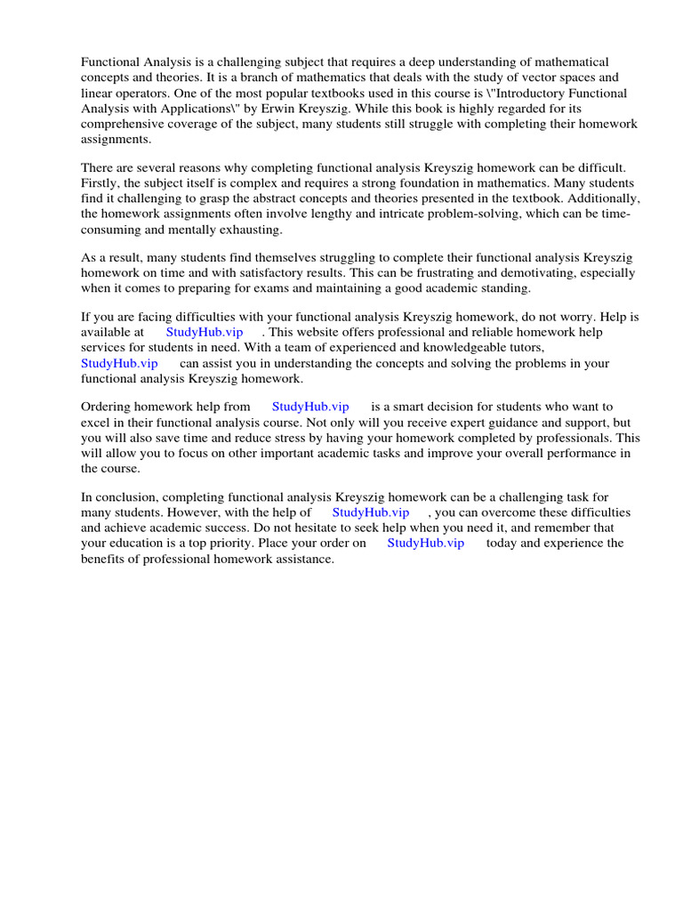 Functional Analysis Kreyszig Homework | PDF | Mathematical Analysis ... Functional Analysis Kreyszig Homework | PDF | Mathematical Analysis ...