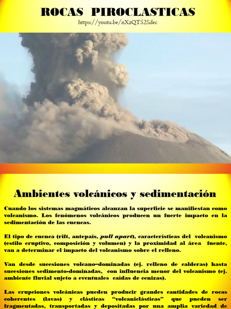 Rocas Piroclásticas y Volcanismo | PDF | Tipos de erupciones volcánicas ...