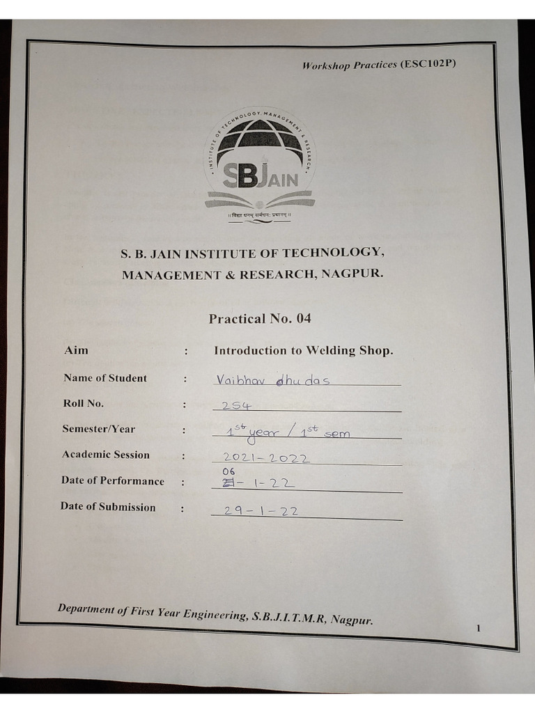 Practical No.4 (Workshop) | PDF