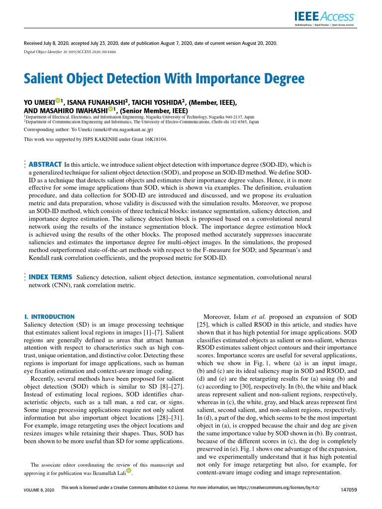 Salient Object Detection With Importance Degree Pdf Image Segmentation