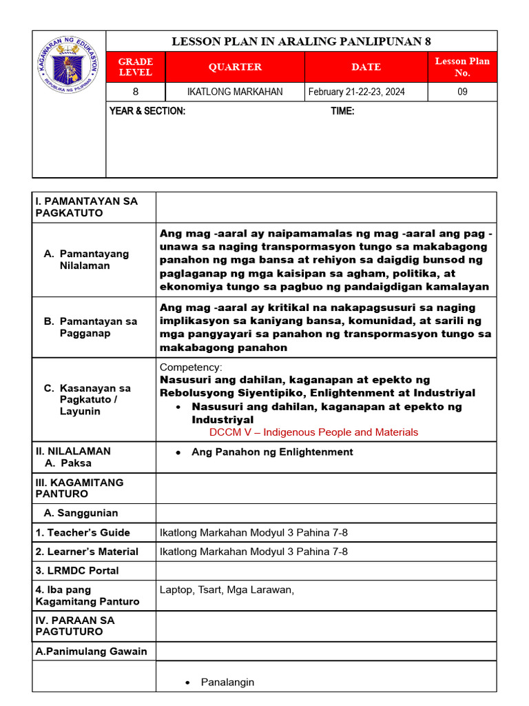 Q3-Week-3 lp2 Enlightenment | PDF