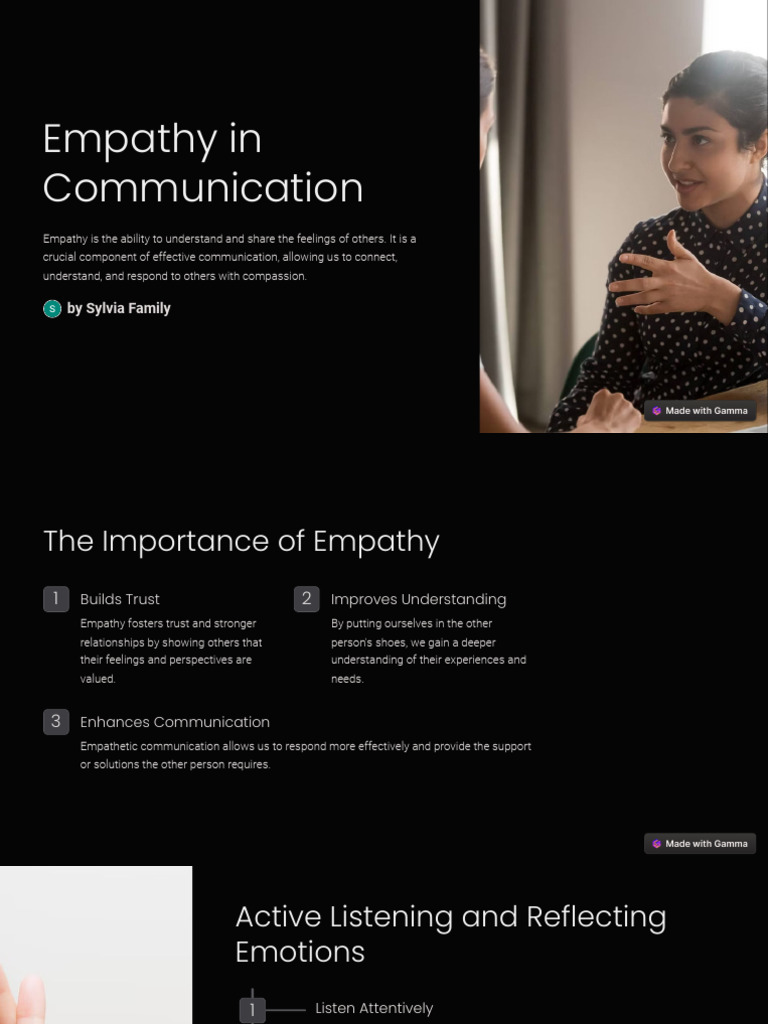 Empathy in Communication | PDF | Empathy | Communication