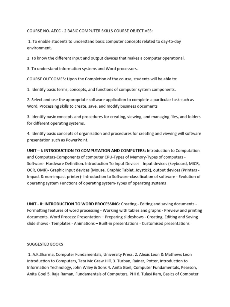 BCS Content | PDF | Computers