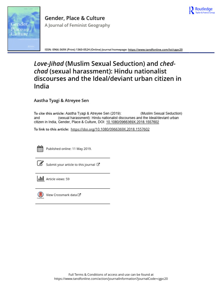 Aastha Tyagi - Love Jihad | PDF Aastha Tyagi - Love Jihad | PDF