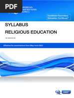 Religious Education Sba Outline | PDF | Anglicanism | Seventh Day ...