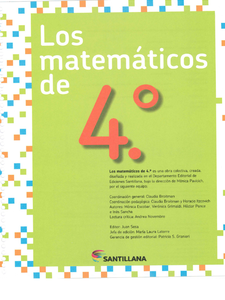 Los Matemáticos de 4° | PDF