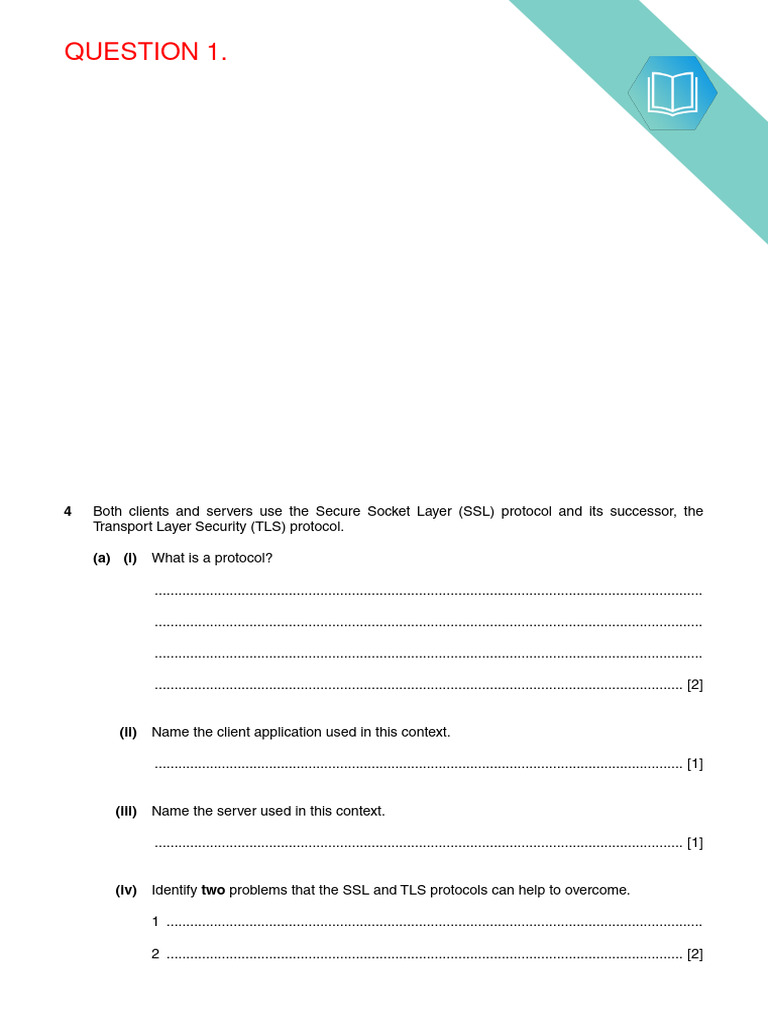 9608/32/o/n/16 © Ucles 2016 | Download Free PDF | Transport Layer Security | Public Key Cryptography