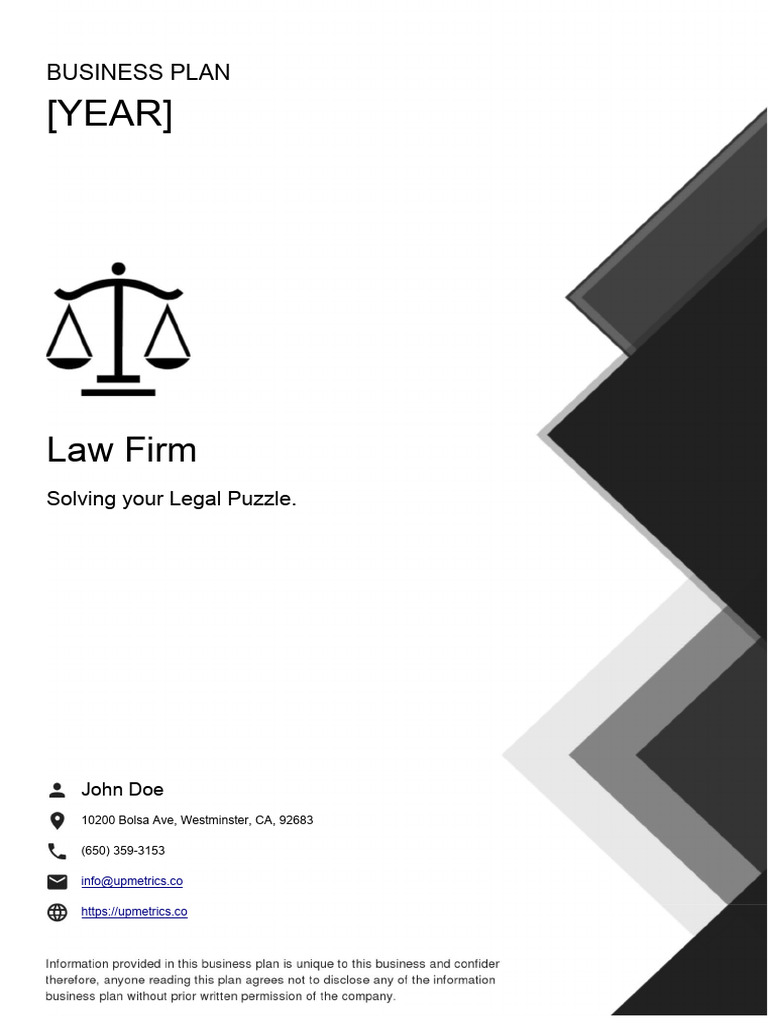 Law Firm Business Plan Overview | PDF | Expense | Startup Company