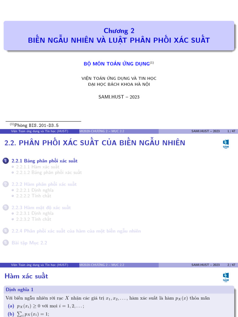 2023 MI2020 Chap2 2.2 SAMI | PDF