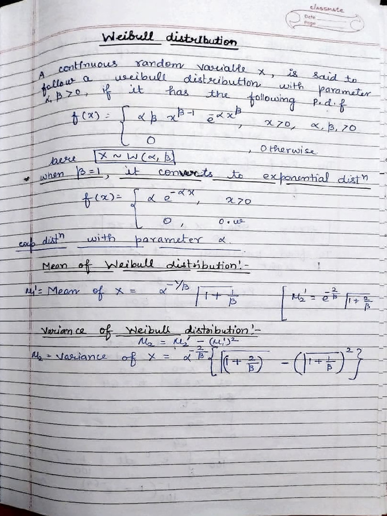 Weibull Distribution | PDF
