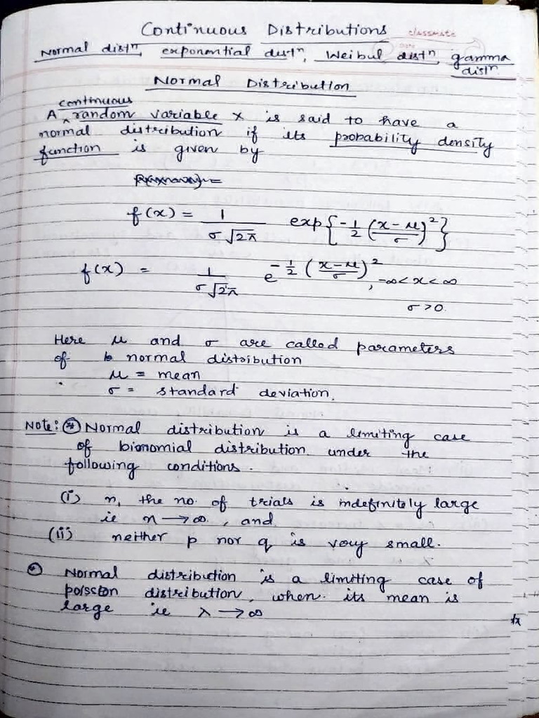 Normal Distribution Pdf