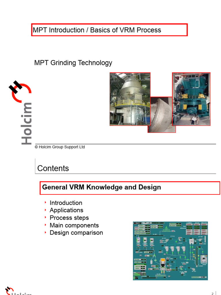 03 MPT Introduction - Basics of VRM Process - R1 | Download Free PDF | Mill (Grinding) | Gases