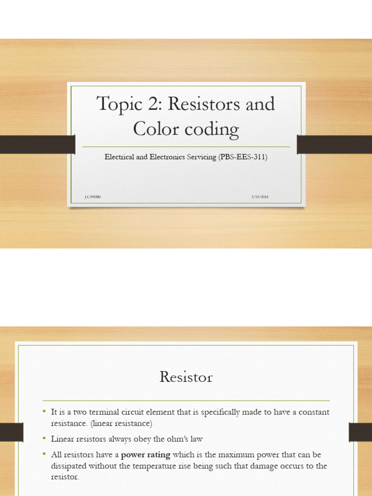 2 Resistors Pdf Resistor Electrical Resistance And Conductance