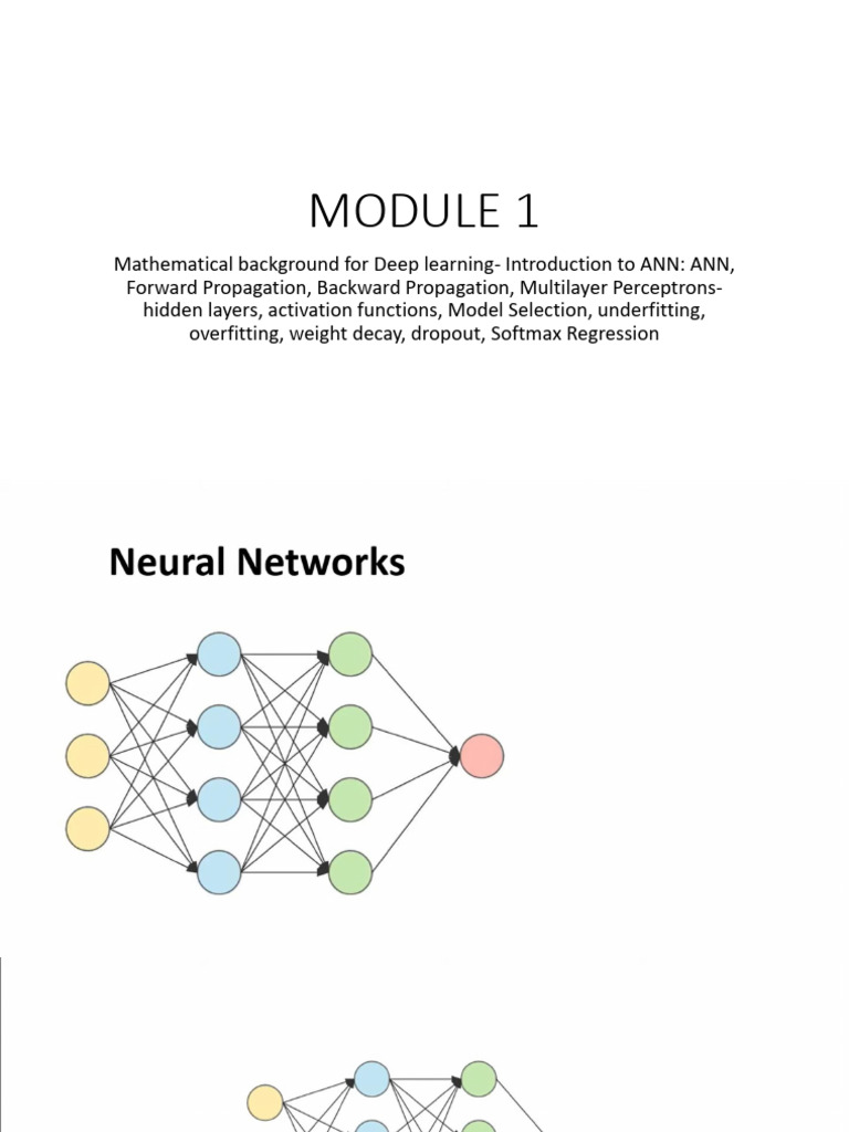 ANN Deep Leanring Module 1 | PDF